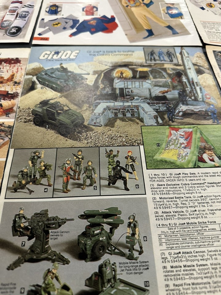 Vintage boy toys ads - GI Joe Transformers GoBots Legos erector Masters ...