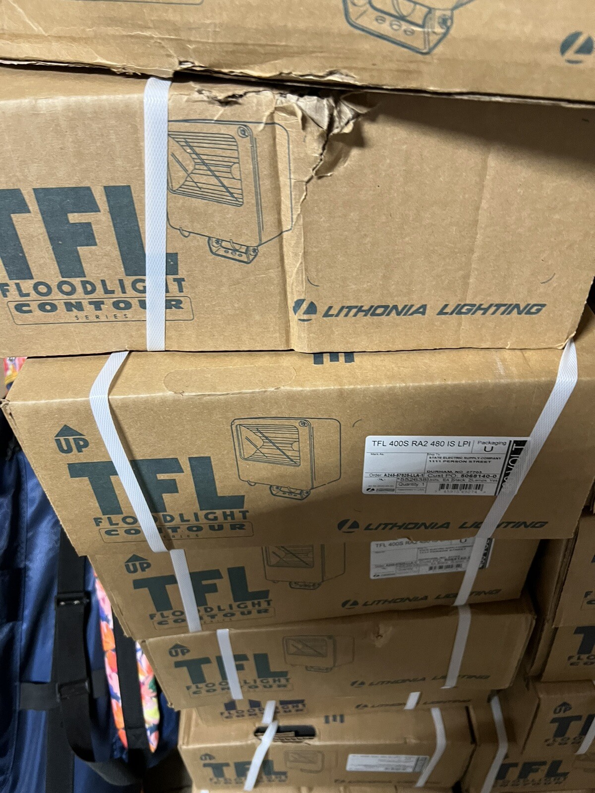 Lithonia Lighting TFL Floodlights, model TFL 400S RA2 480 IS LPI 480 ...