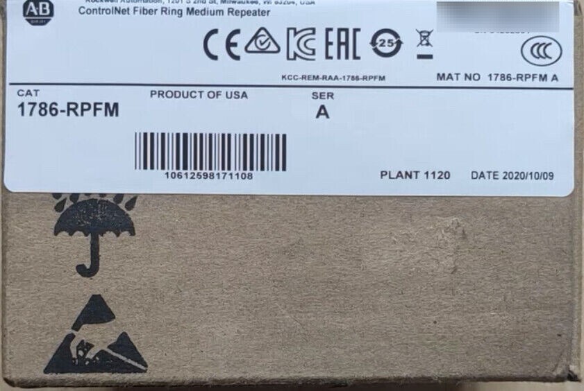 NEW SEALED ALLEN BRADLEY 1786-RPFM CONTROLNET FIBER MODULE 1786-RPFM/A ...