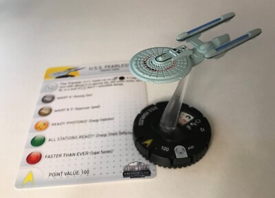 U.S.S FEARLESS #101 Star Trek: Tactics II HeroClix Excelsior-Class ...