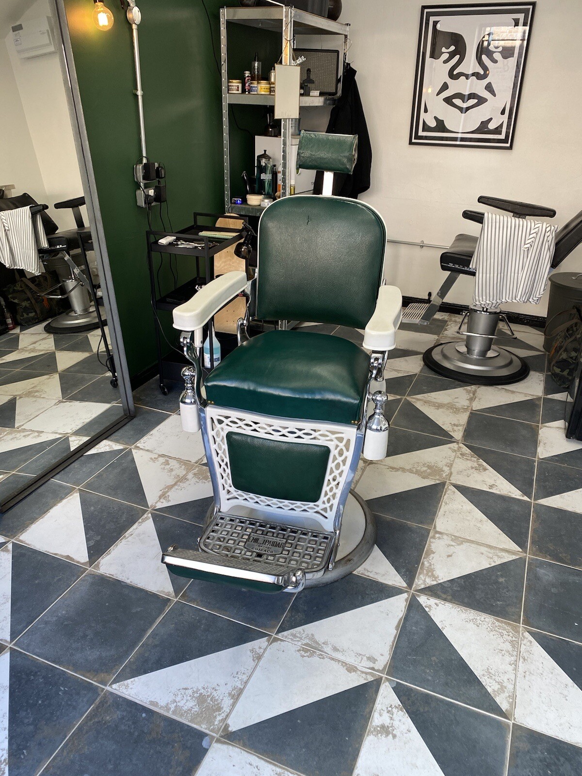Vintage American Emil J Paidar Barber Chair | eBay UK