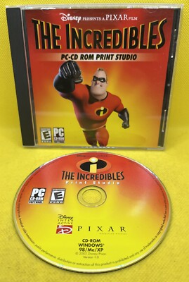 ️ The Incredibles PC CD-ROM Print Studio (PC CD-ROM, 2005, Jewel Case ...