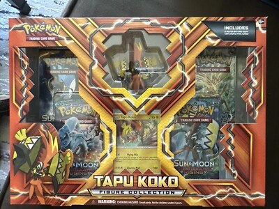 Pokemon TCG:Tapu Koko Figure Collection Box. Brand New Factory Sealed ...