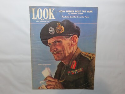 Vintage Look Magazine August 10, 1943 WW2 General Montgomery Paulette ...