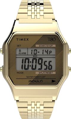 Timex TW2R79200 Men's T80 Special Projects Gold Tone Digital Watch | eBay