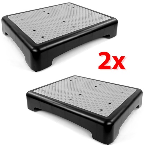 2x Anti-Slip Door Half Step Plastic Support Stool Disability Outdoor ...