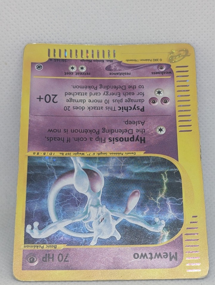 Mewtwo 020/165 Expedition Base Set Holo Rare Pokemon TCG Nintendo e ...