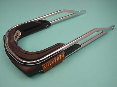 chrome front fender rail with rubber bumper insert for Harley Davidson ...