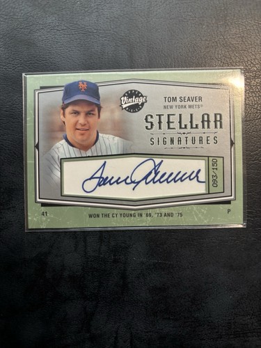 2004 Upper Deck Tom Seaver Auto 93/150 SS-TS | eBay