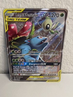 Celebi & Venusaur GX SM167 Tag Team Pokémon Black Star Promo | eBay