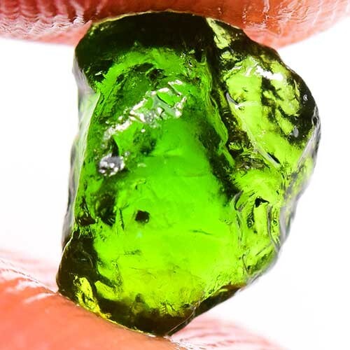 IF GREEN CHROME 1.75ct 100%NATURAL UNHEATED CHROME TOURMALINE ROUGH ...