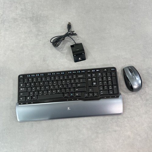 Logitech Cordless Keyboard Mouse and Receiver Desktop S520 97855053220 ...