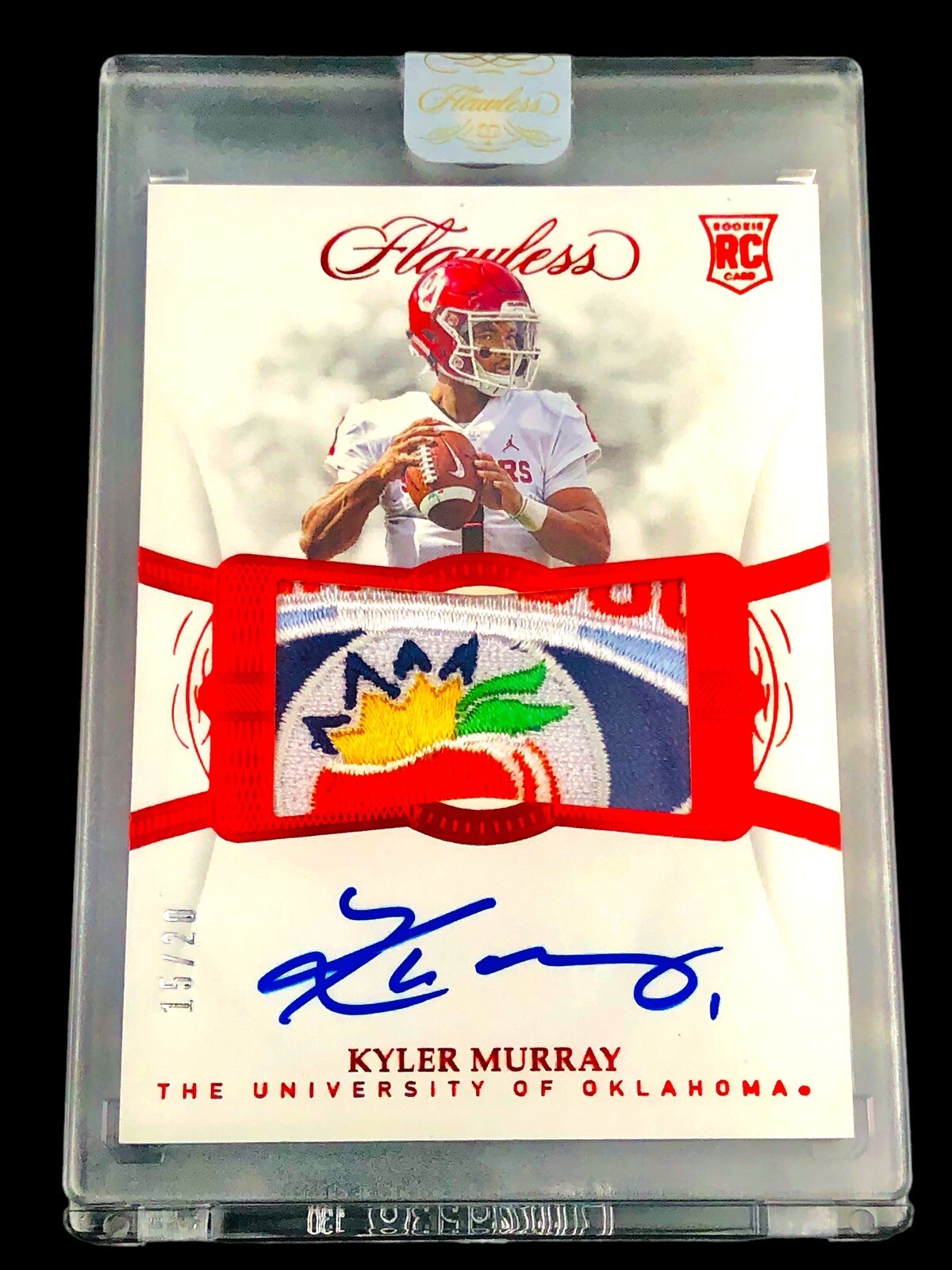 2019 Flawless Kyler Murray Rookie Patch Auto /20 - Orange Bowl Patch ...