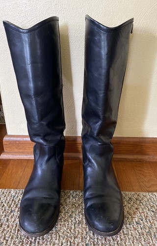 Frye Womens Melissa Button 2 Riding Boots Black Size 9B | eBay
