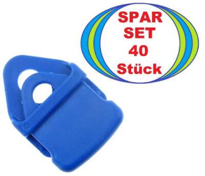 40 MINI CLIP BLAU Spann Fix Spanner Klammer Molton Planen Folie Klemme ...