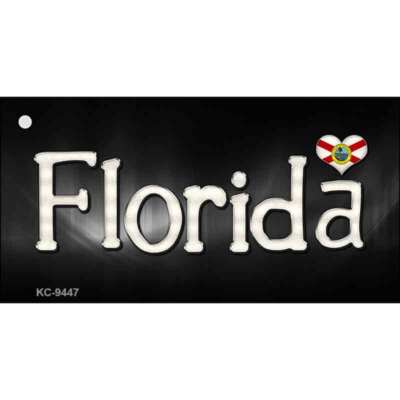 Florida Flag Script Novelty Aluminum Key Chain KC-9447 | eBay