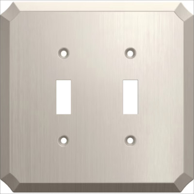 Allen + Roth Advington Satin Nickel Double Switch Wall Plate Cover | eBay