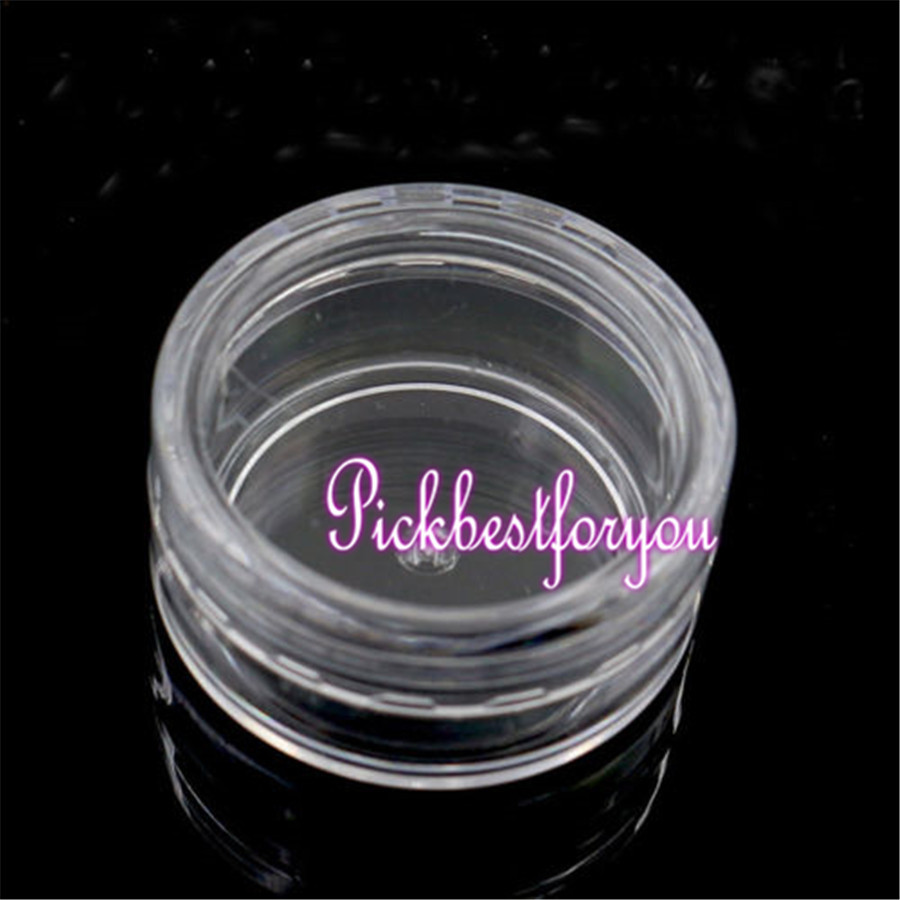 100pcs 3g 5g 10g 15g 20g Clear Empty Jars Pot Cream Cosmetic Containers ...