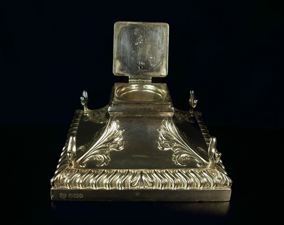 British Inkwell from Sheffield Hawksworth Eyre Silver 1899 Ag 925 | eBay