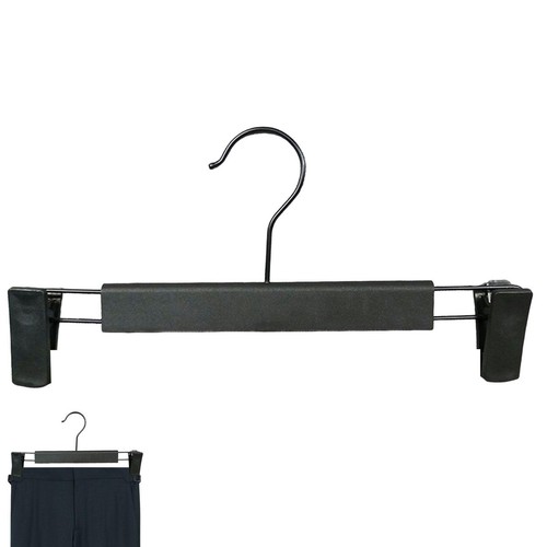 2Pcs Pants Hanger Black Skirt Hanger 360° Swivel Hook with Non Slip Big ...