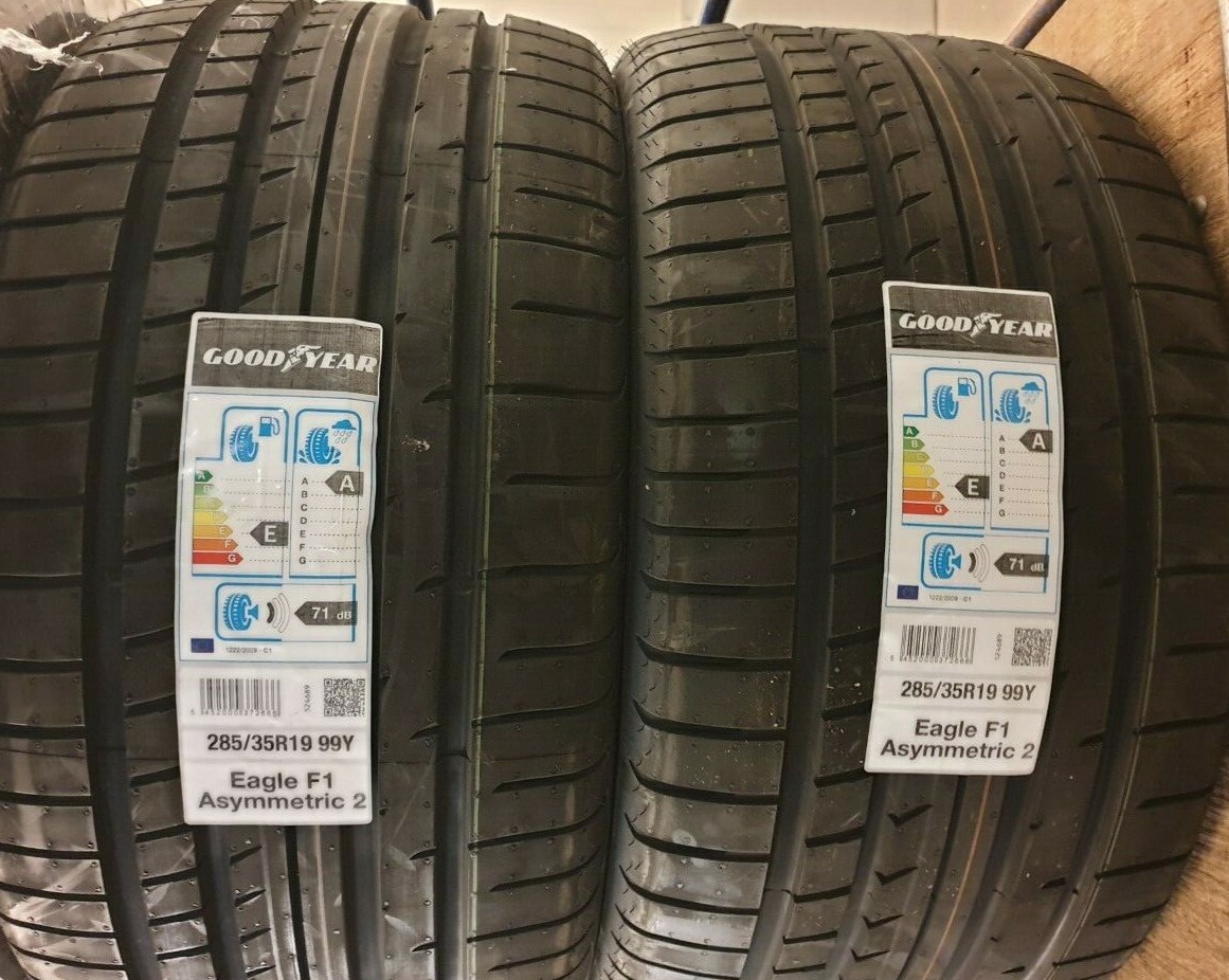 2X NEW CAR TYRES GOODYEAR F1 ASYMMETRIC 2 285/35 ZR19 XL 103Y 285 35 19 ...