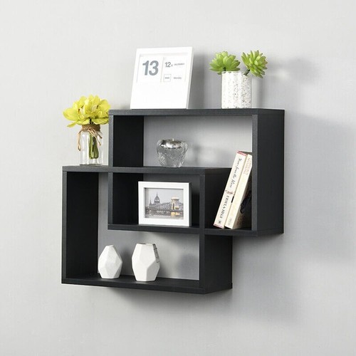 Modern Box Shelves Floating Wall Mounted Cube Storage Shelving Hanging ...