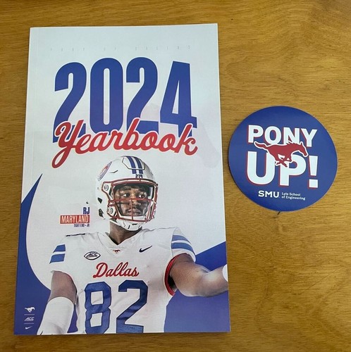 2024 DALLAS SMU MUSTANGS NCAA FOOTBALL YEARBOOK & STICKER - NEW R.J ...
