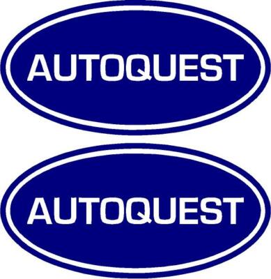 AUTOQUEST OVAL CARAVAN MOTORHOME STICKERS DECAL CHOICE OF COLOURS #004 ...