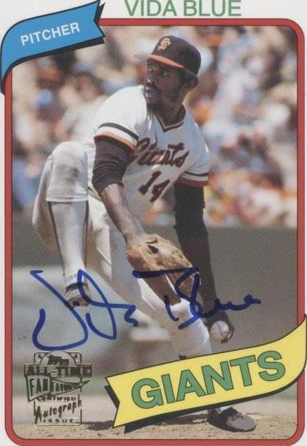 2004 Topps All-Time Fan Favorites - Autographs Vida Blue #FFA-VB (AU ...