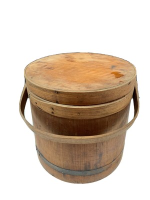 Primitives - Wooden Firkin Sugar Bucket