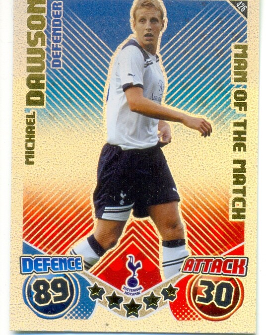 2010/2011 Topps Match Attax Man of the Match - Michael Dawson ...