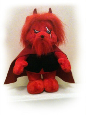 Devil bear Plush designer toy 11" red Bearalzebub devilbear | eBay