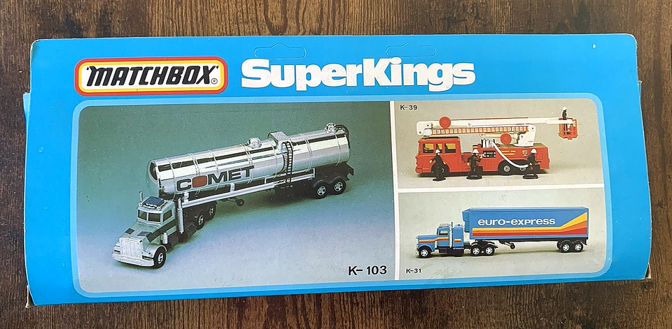 Vintage Matchbox Superkings Peterbilt Comet Tanker Truck K-103 -Mint in ...