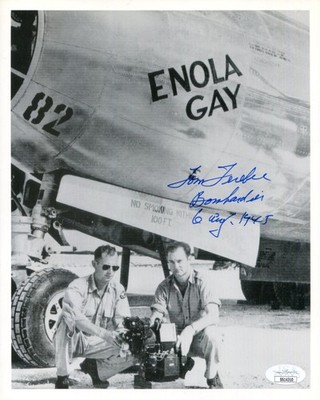 Thomas Tom Ferebee Enola Gay B-29 Bombardier WWII War Signed Autograph ...