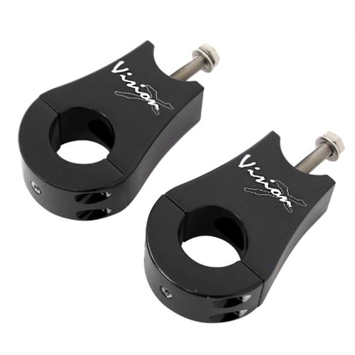 Vision X Black 1" Tube Mounting Brackets for Xmitter & Evo Prime LED ...