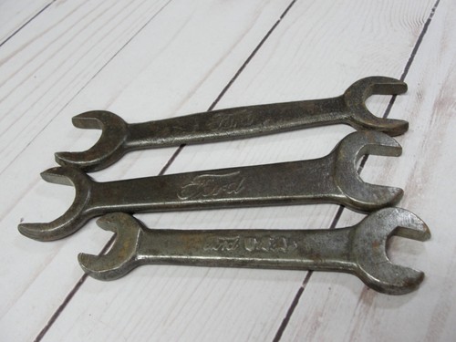 Antique FORD Wrench Lot 3 Script T-1917 "M" Ford Model A/T Wrenches ...