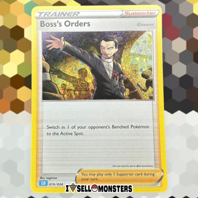 Pokémon TCG 1x Boss's Orders 019/034 x1 CLB Classic Collection ...