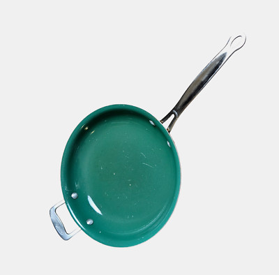 OrGreenic Skillet 12" Ceramic Non Stick Frying Pan Green 2 Handles ...