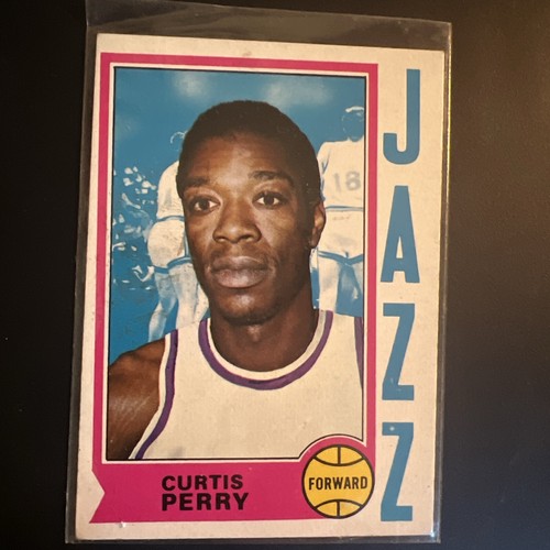 1974-75 TOPPS BASKETBALL CARD UTAH JAZZ #119 CURTIS PERRY | eBay