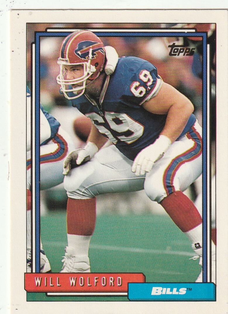 FREE SHIPPING-NRMINT TO VG-1992 Topps Will Wolford #447 BILLS PLUS ...