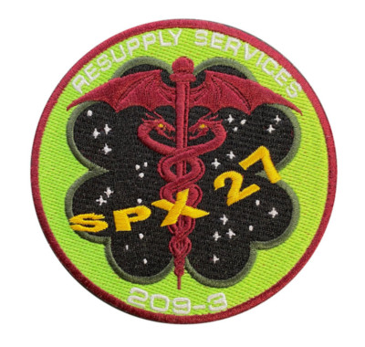 4" SPACEX CRS-27 MISSION EMBROIDERED PATCH | eBay