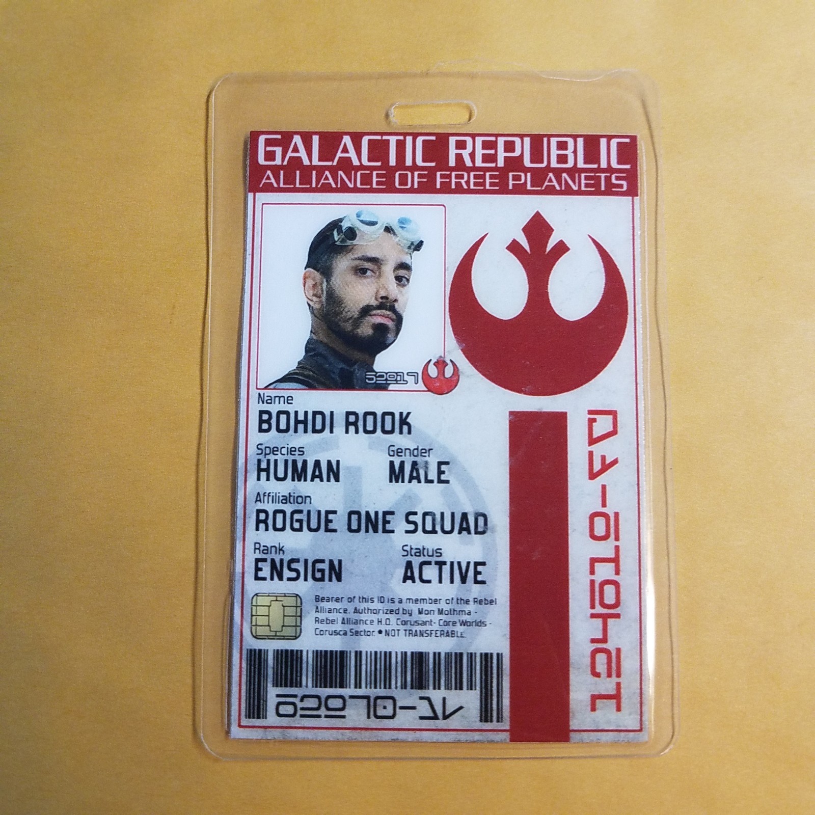Star Wars Id Badge-Galactic Republic Bohdi Rook Rogue One prop cosplay ...