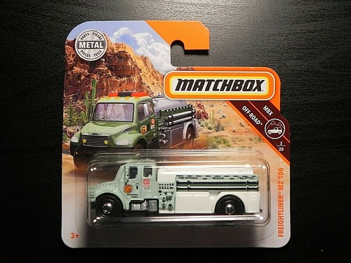 2018 MATCHBOX MBX Off Road 2/20 Mint Green Freightliner M2 106 61/125 ...