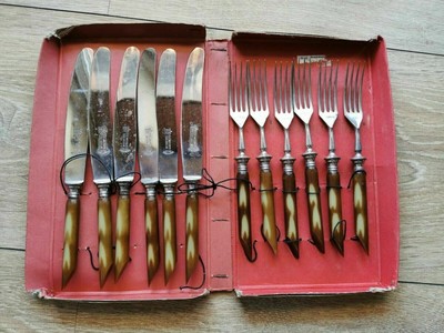 Solingen Flatware Tableware Knives Forks Utensils Set Vintage Germany ...