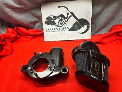 Genuine HARLEY Milwaukee 8 SCREAMIN EAGLE BLACK 117 HEAVY BREATHER AIR ...
