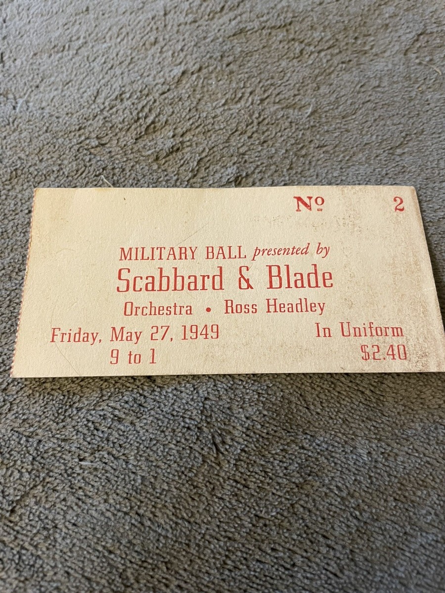 Military Ball Tickets Military Ball Ticket
