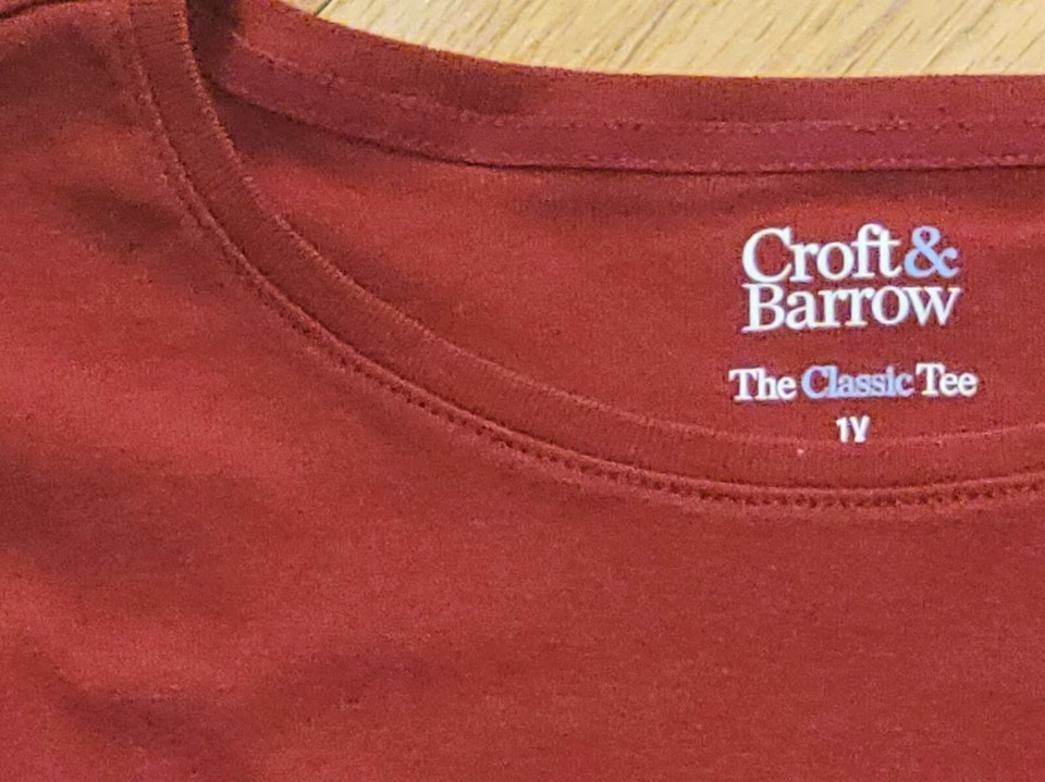 Croft & Barrow l/s crew shirt NWT womens plus 3X dark red | eBay