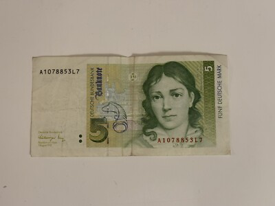 5 deutsche mark schein 1991 DM Schein - A1078853L7 | eBay.de