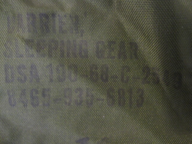 Vietnam Era US Army/USMC M1967 Nylon Sleeping Bag or Poncho Carrier ...