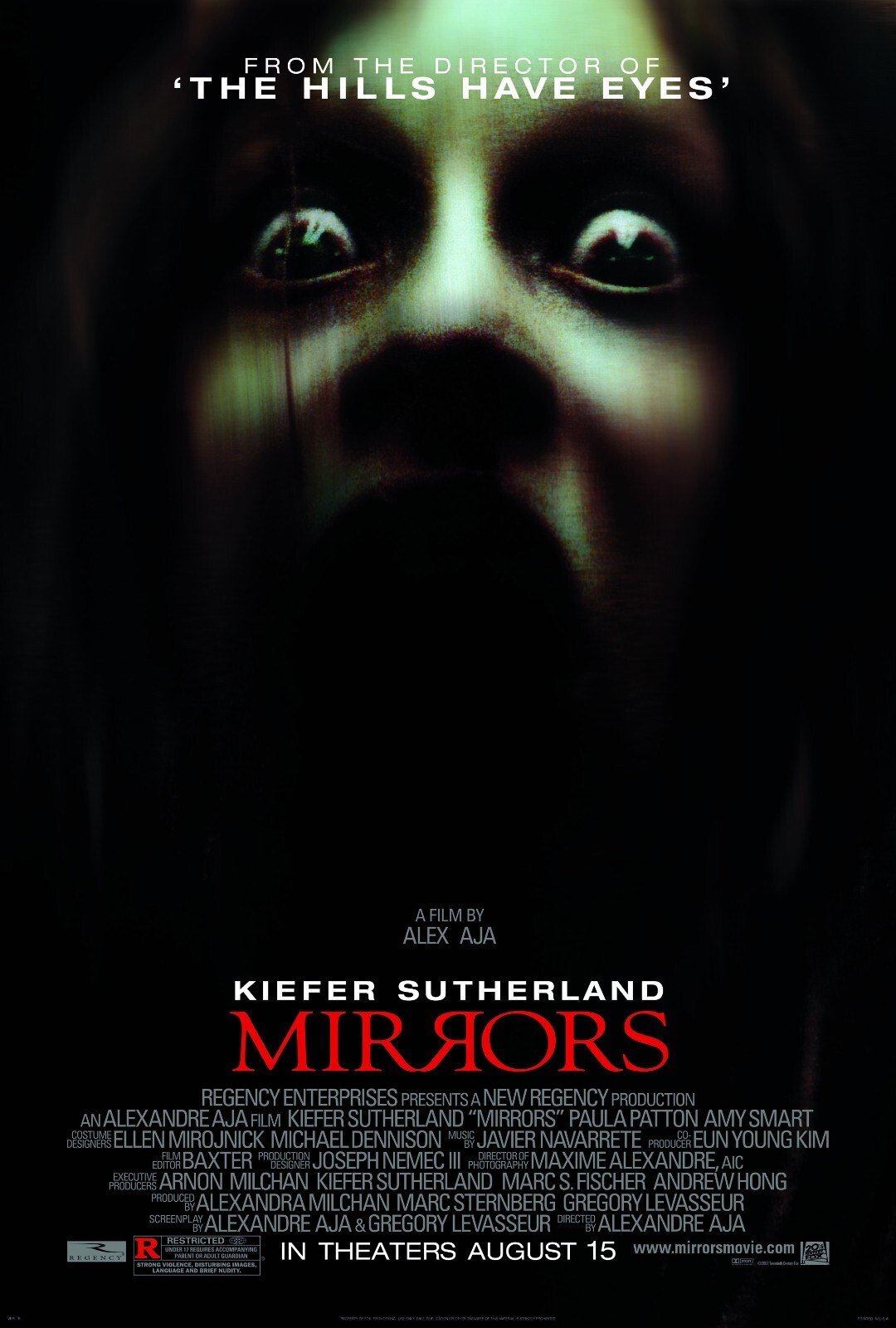 Mirrors movie poster - 11 x 17 inches - Kiefer Sutherland | eBay